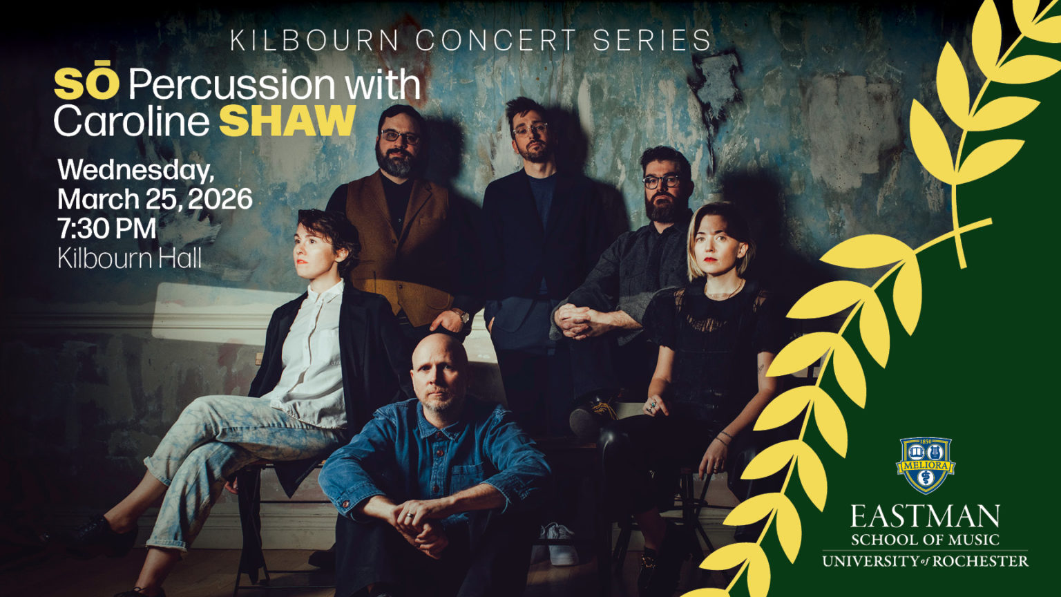 Kilbourn Concert Series Presents: Caroline Shaw & Sō Percussion feat ...
