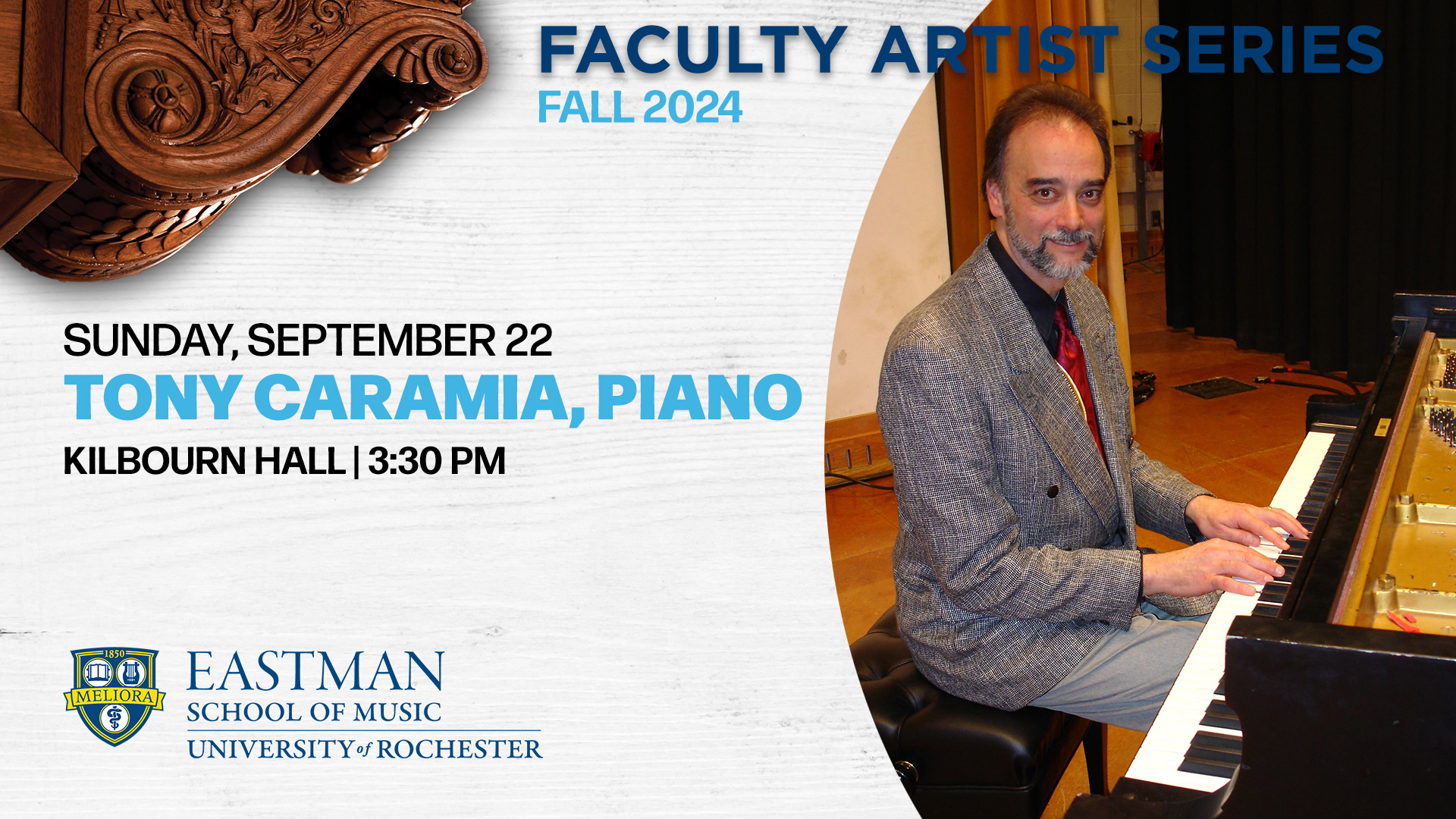 Faculty Artist Series Presents: Tony Caramia « Eastman Theatre