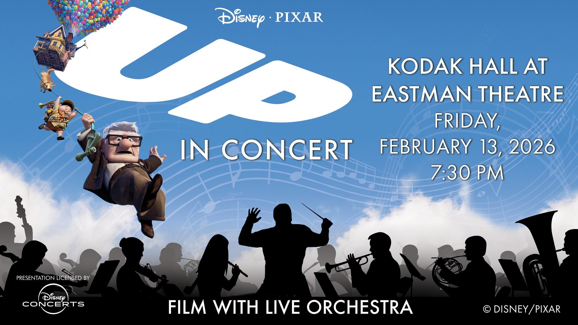 Kodak Hall Series Presents: Disney-Pixar’s Up in Concert « Eastman Theatre